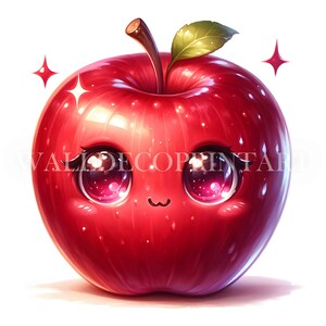 10 Cute Apple Clipart Bundle - High Quality Jpgs - Digital Download ...