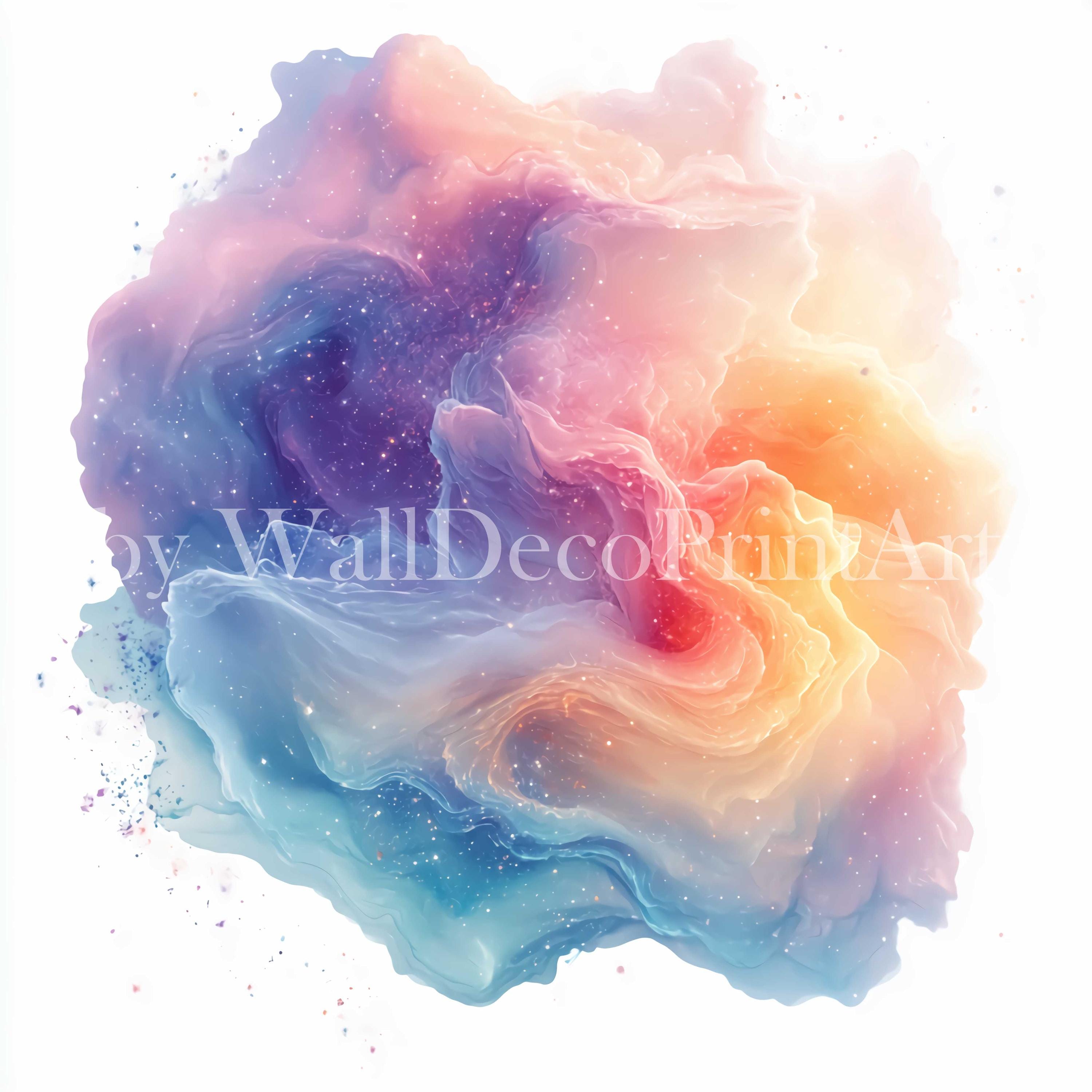 9 Colorful Dreamy Splashes Clipart Bundle - High Quality Pngs ...