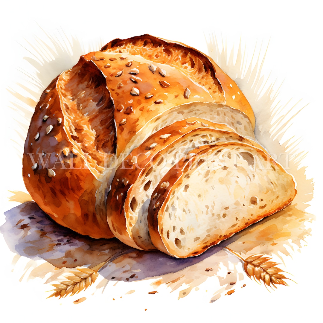 Fresh Baked Bread Clipart Bundle - 10 High Quality Jpgs - Digital ...