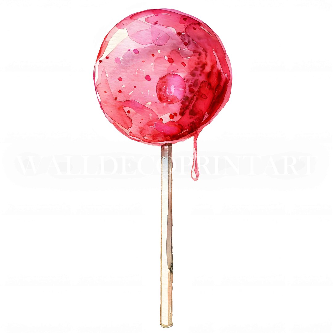 11 Colorful Lollipop Clipart - High Quality JPG - Digital Download ...