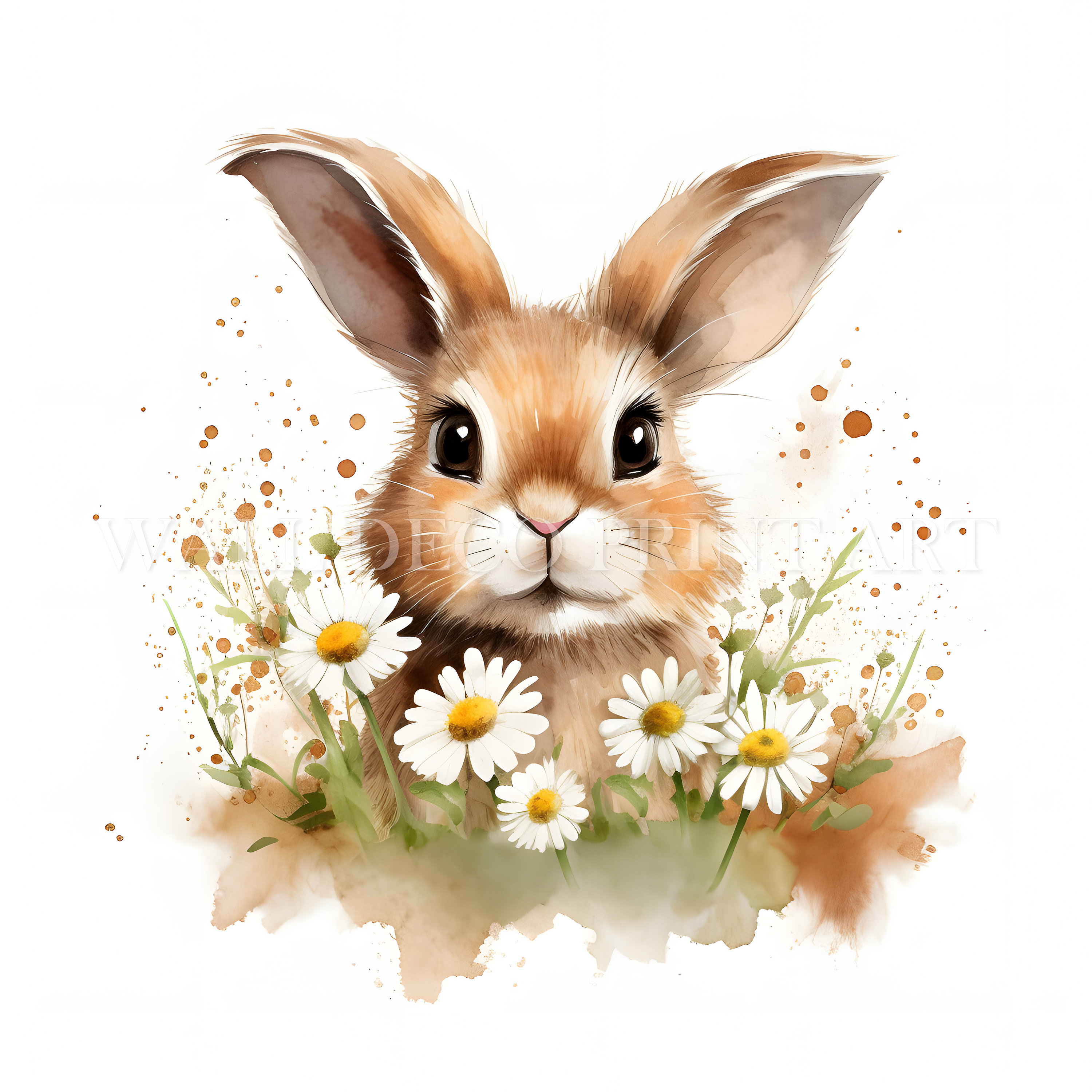 Niedliches Häschen-Clipart-Bundle - 10 hochwertige JPGs - digitale ...