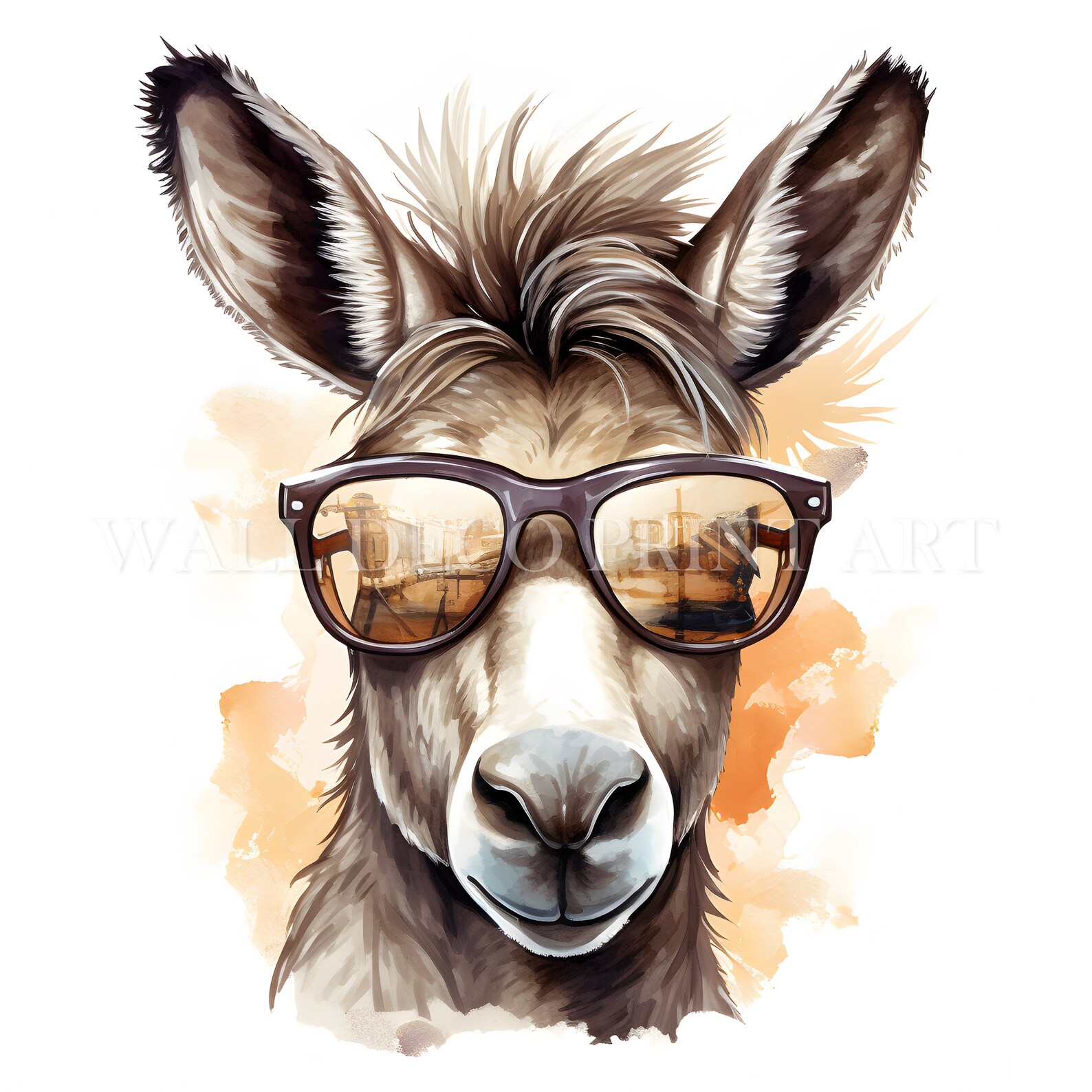 Cool Donkey Clipart Bundle - 10 High Quality Jpgs - Digital Downloads ...