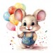 Birthday MOUSE Clipart Bundle - 10 High Quality Jpgs - Digital ...