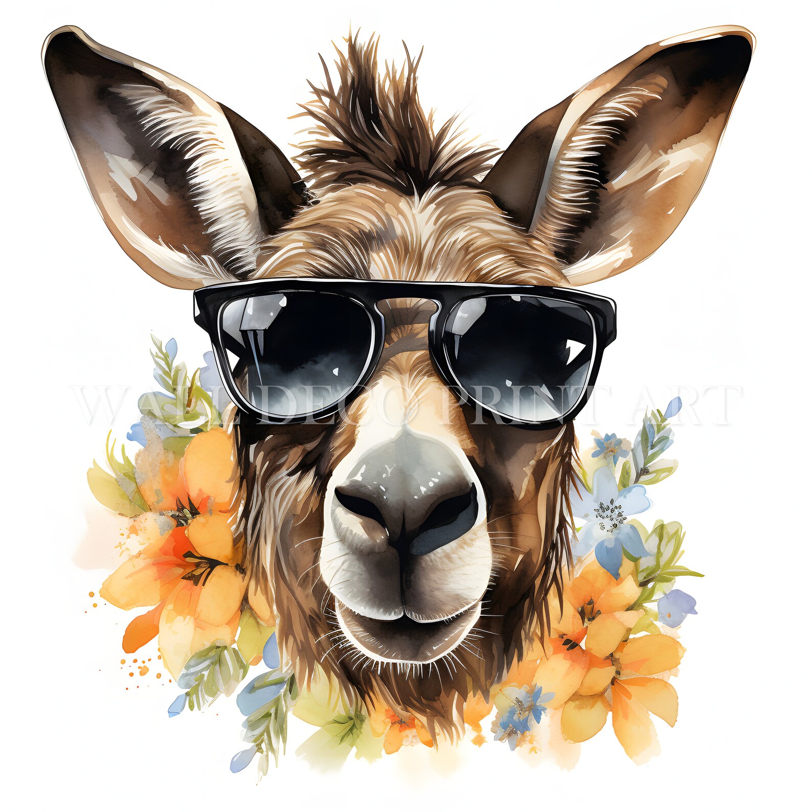 Cool Donkey Clipart Bundle - 10 High Quality Jpgs - Digital Downloads ...