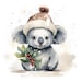 Cute Christmas Koala Clipart Bundle 10 High Quality JPG Digital ...