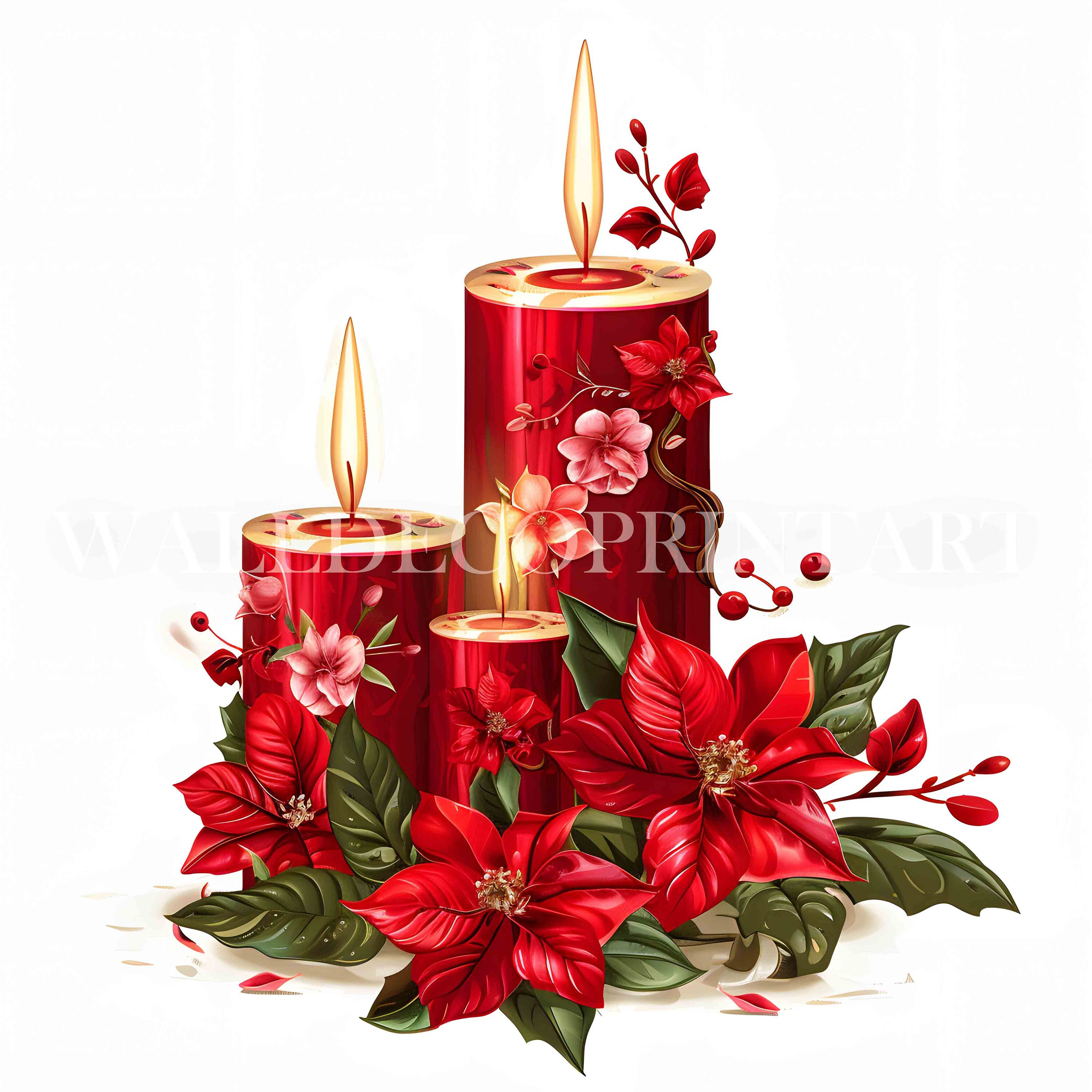 10 Rustic Candles Clipart Bundle - High Quality Jpgs - Digital ...