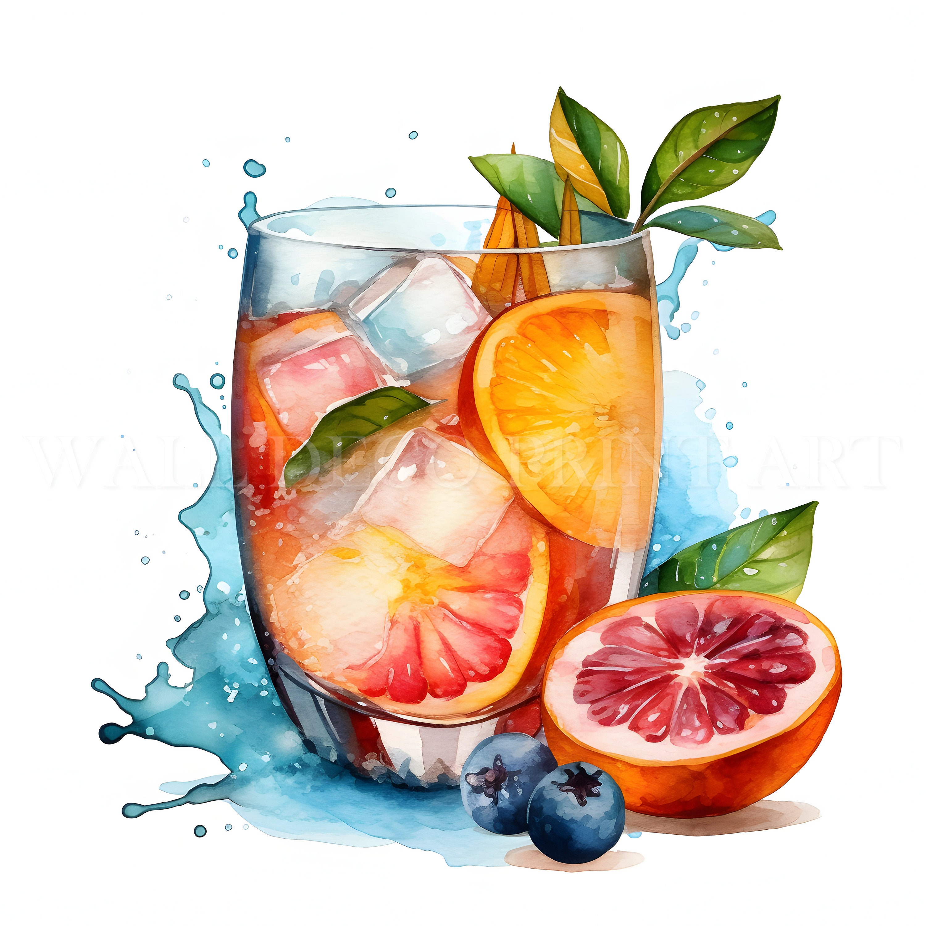 Summer Drink Clipart Bundle 13 High Quality Jpgs Digital - Etsy