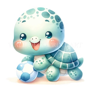Soft Sketch TURTLE Clipart Bundle 5 High Quality JPG Digital Download ...