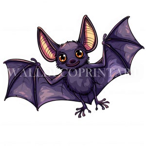 10 Cute Bat Clipart Bundle - High Quality Jpgs - Digital Downloads ...