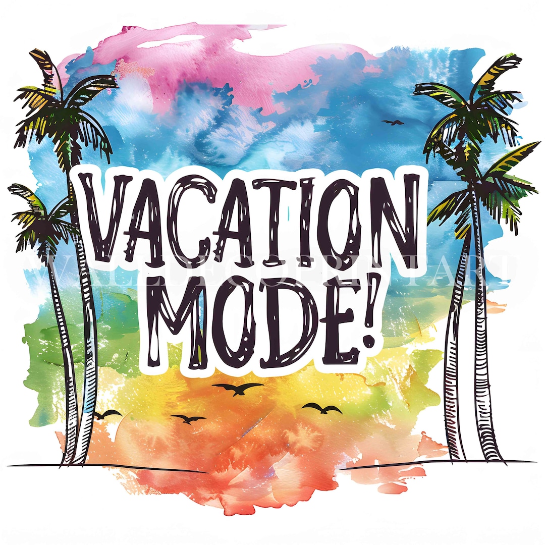 10 VACATION MODE Clipart Bundle - High Quality Jpgs - Digital Download ...