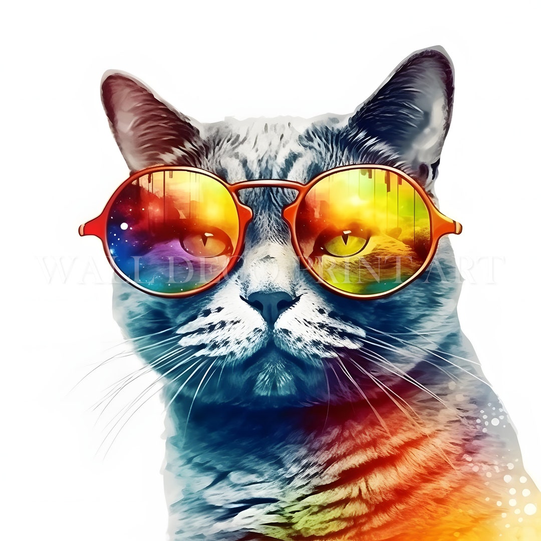 Cool CATS Clipart Bundle - 13 High Quality Jpgs - Digital Downloads ...
