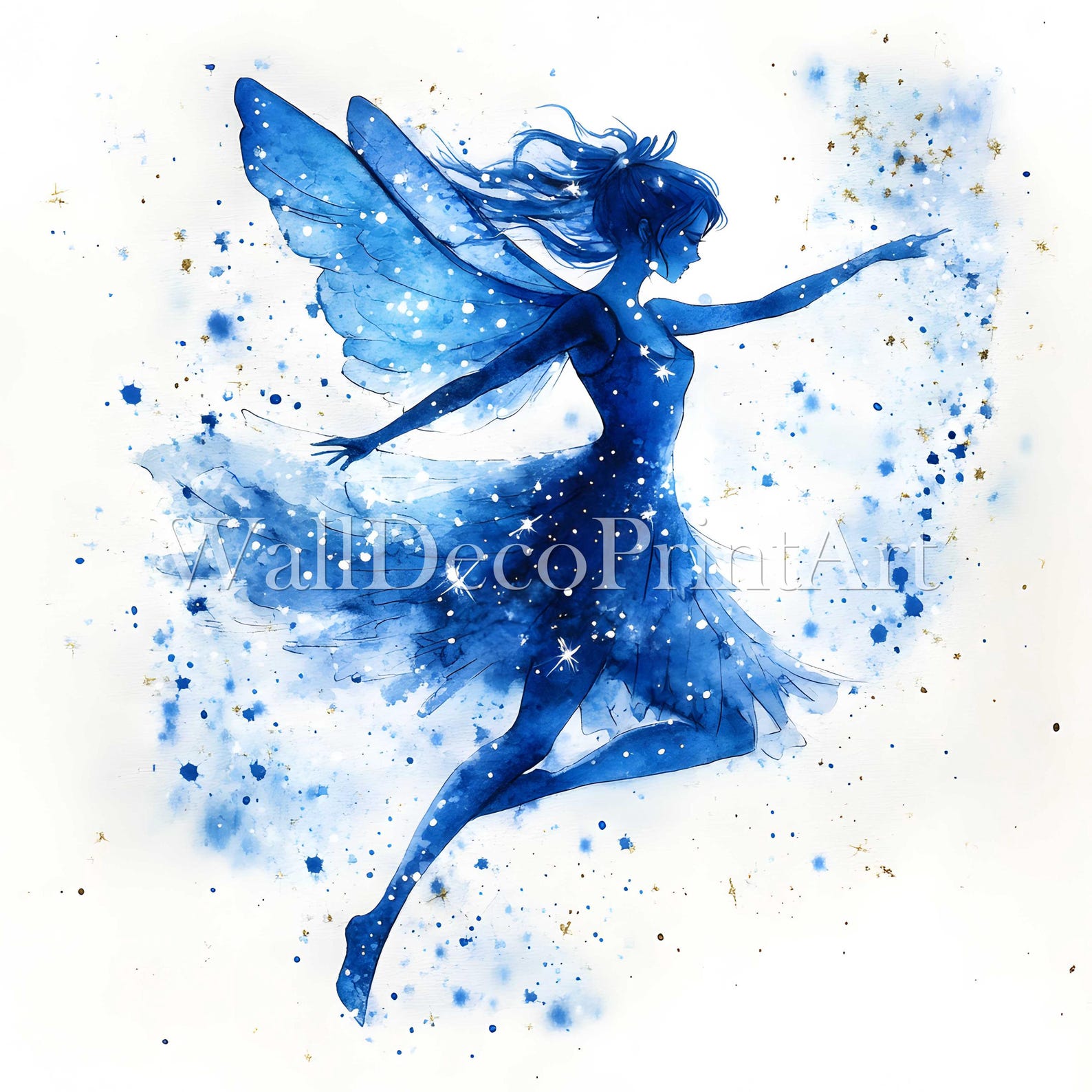 Blue Fairy Clipart Bundle - 10 High Quality JPG - Digital Download ...
