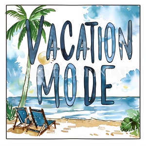 10 VACATION MODE Clipart Bundle - High Quality Jpgs - Digital Download ...