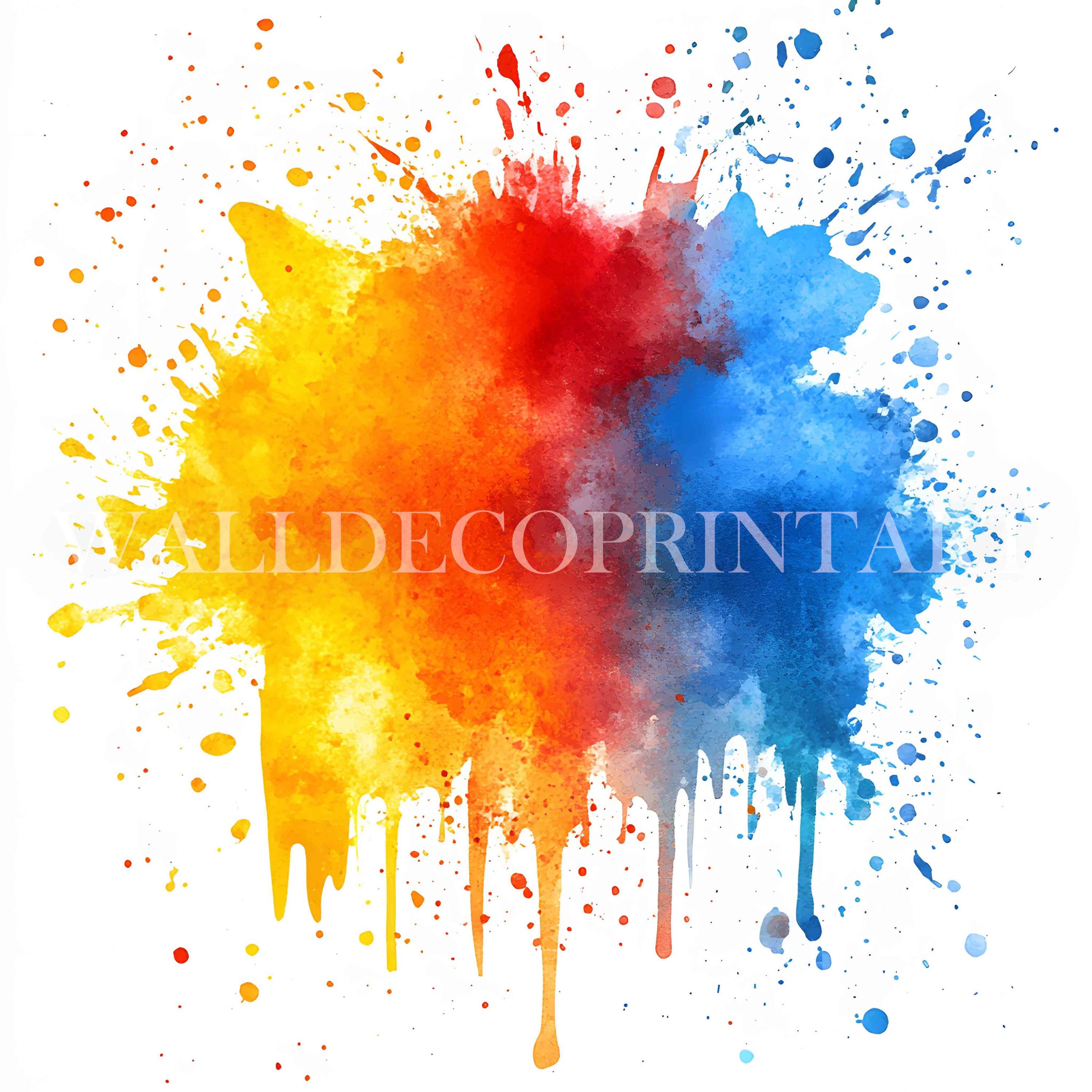11 Colorful Splash Clipart Bundle - High Quality JPG - Digital Download ...