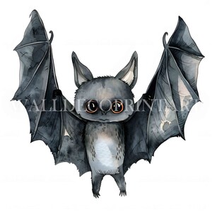 10 Cute Bat Clipart Bundle - High Quality Jpgs - Digital Downloads ...