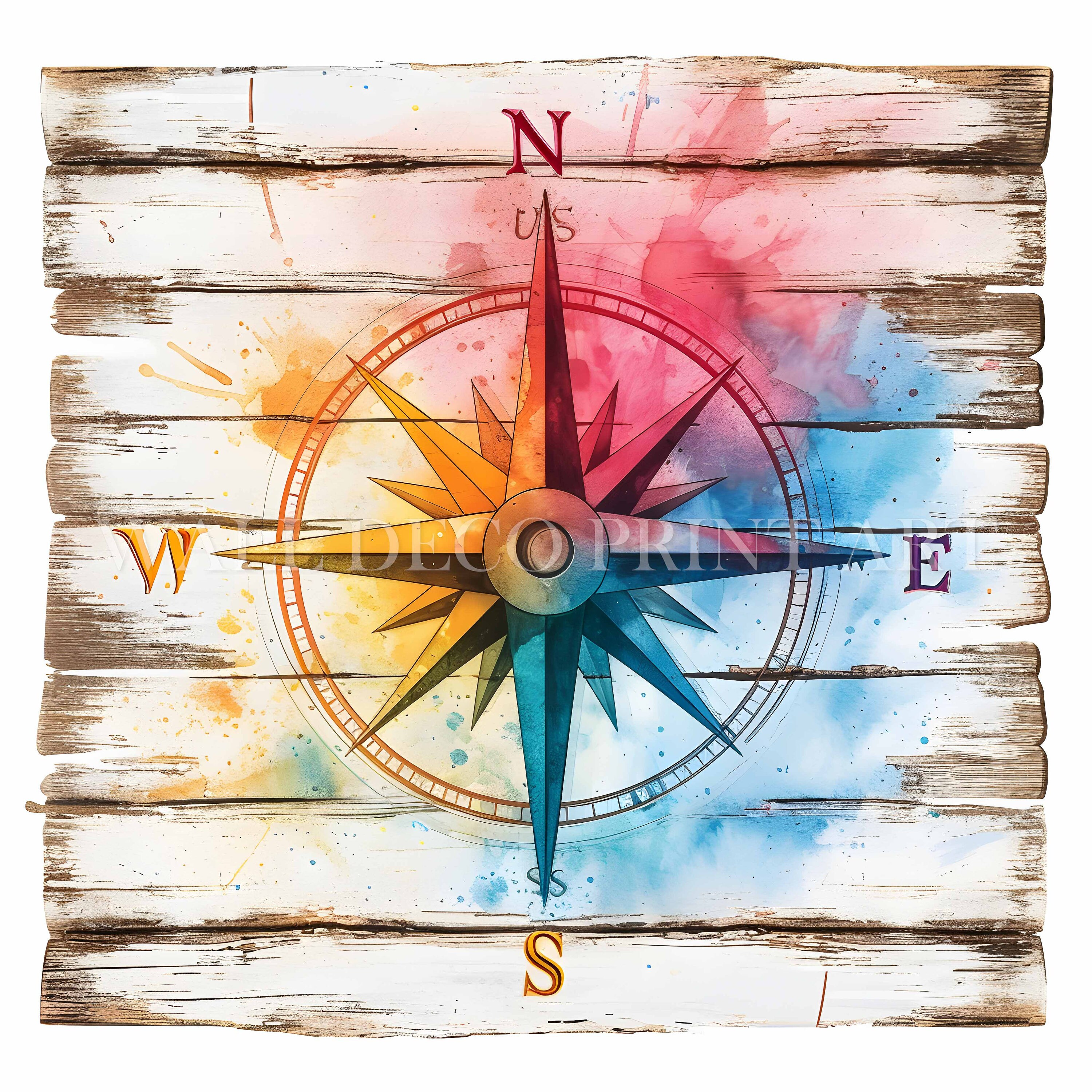 Colorful Compass Clipart Bundle - 12 High Quality Jpgs - Digital ...