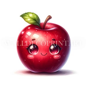 10 Cute Apple Clipart Bundle - High Quality Jpgs - Digital Download ...