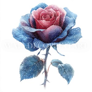 10 Frozen Roses Clipart - High Quality Jpgs - Digital Downloads ...