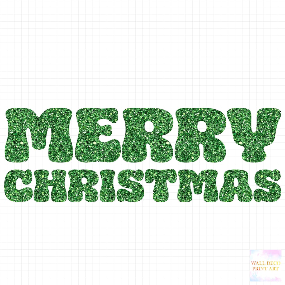 10 Merry Christmas Glitter Clipart Bundle High Quality PNG Transparent ...