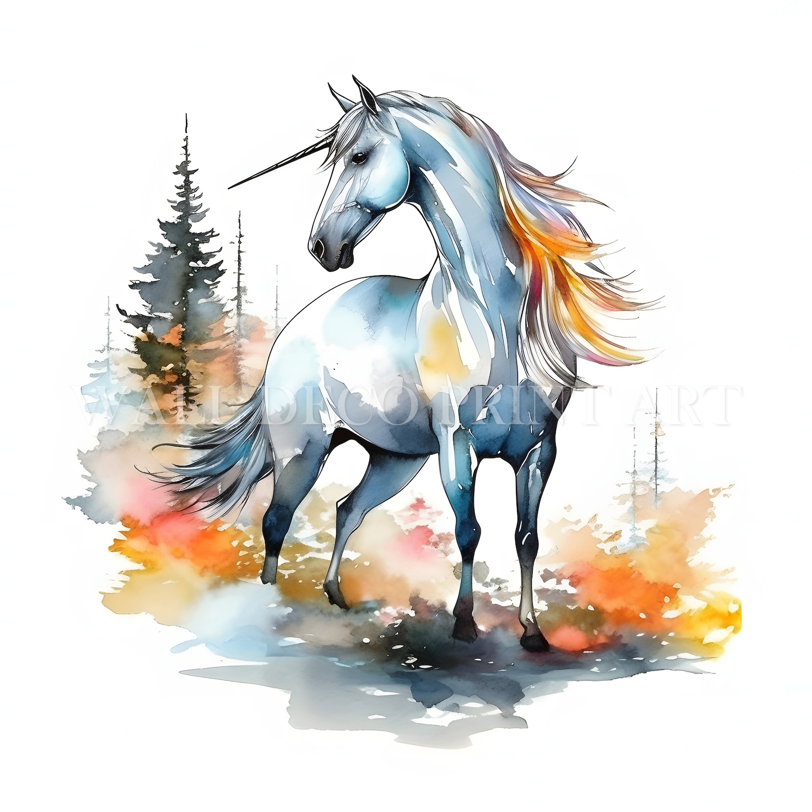 Colorful Unicorn Clipart Bundle 10 High Quality Jpgs - Etsy
