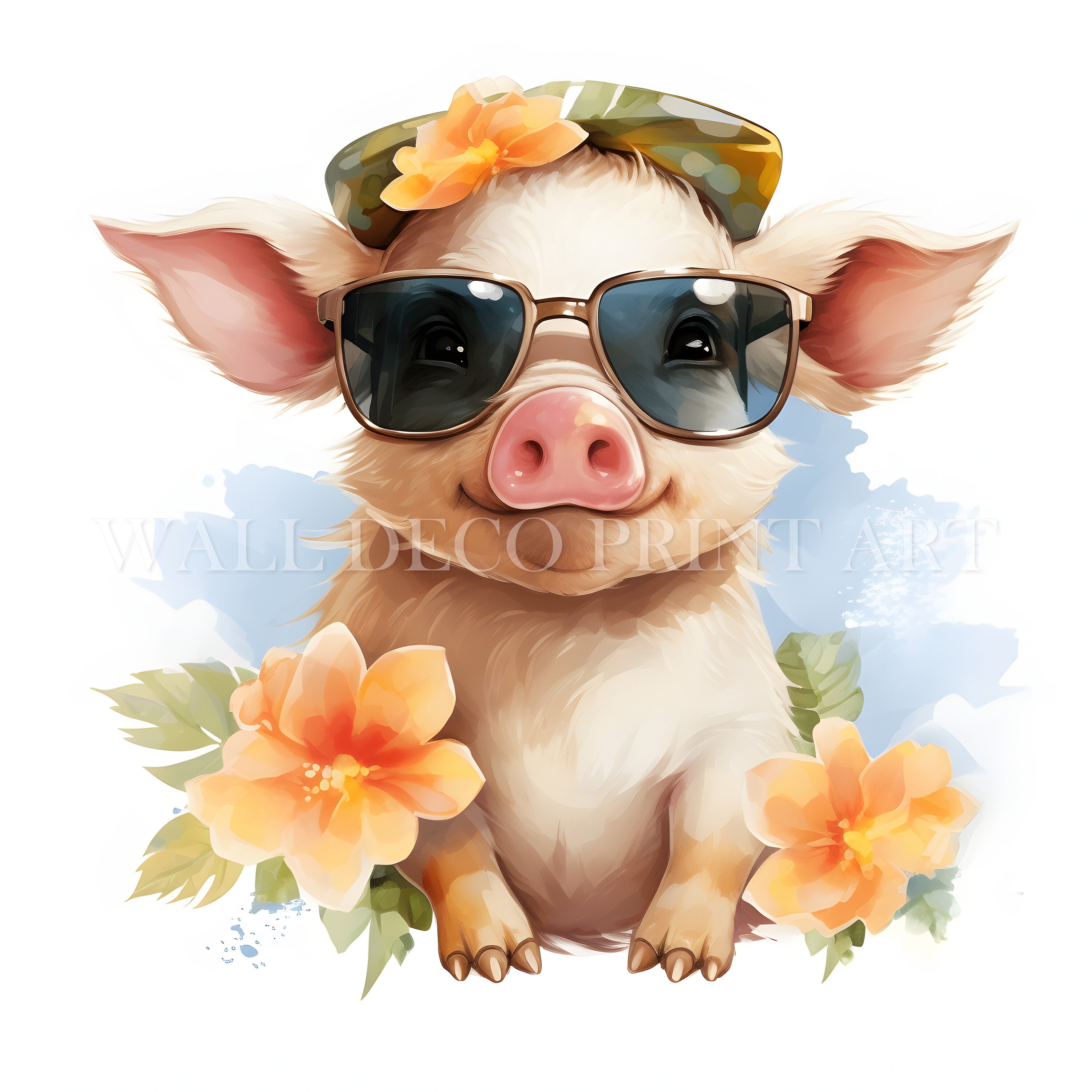 Cool and Cute Piggy Clipart Bundle 10 High Quality Jpgs - Etsy