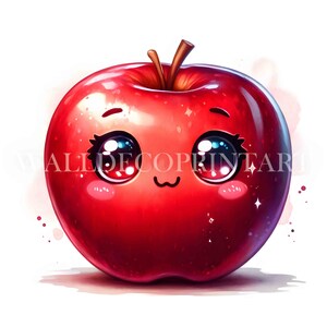 10 Cute Apple Clipart Bundle - High Quality Jpgs - Digital Download ...