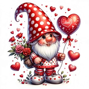 Cute Valentine Gnomes Clipart MEGA Bundle - 32 High Quality Jpgs ...