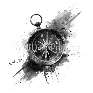 10 Watercolor Compass Clipart Set - High Quality Images - Digital ...