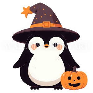 20 Cute Halloween Penguin Clipart Bundle - High Quality Images ...