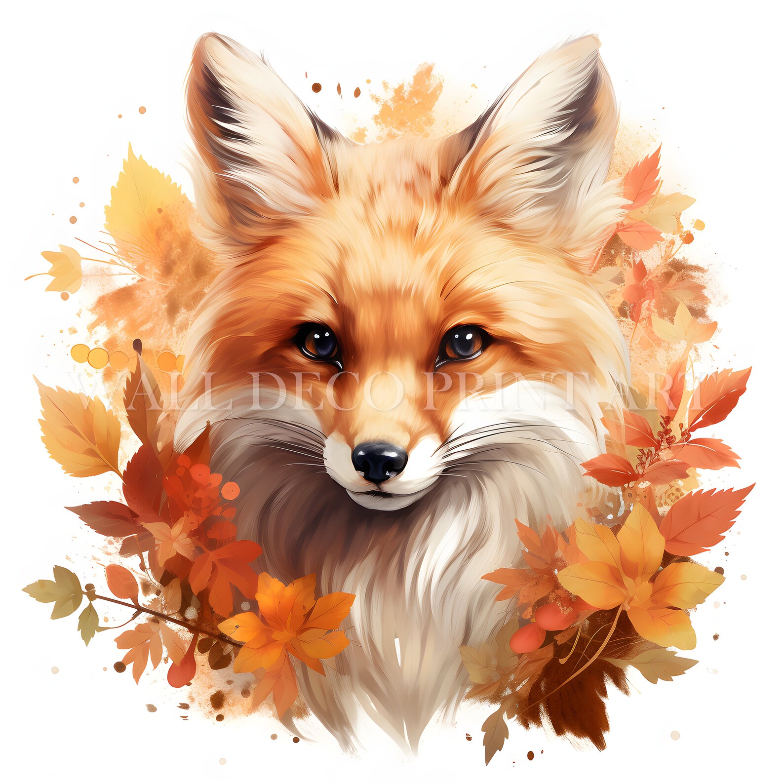 Cute Little Fox Clipart Bundle 9 High Quality JPG Digital - Etsy