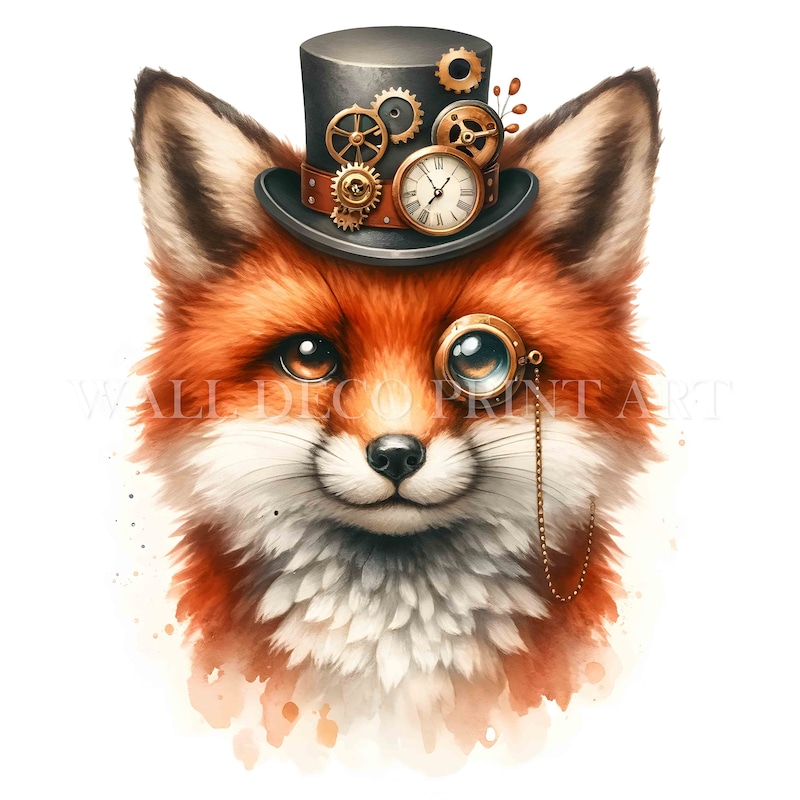 Steampunk Fox - Etsy