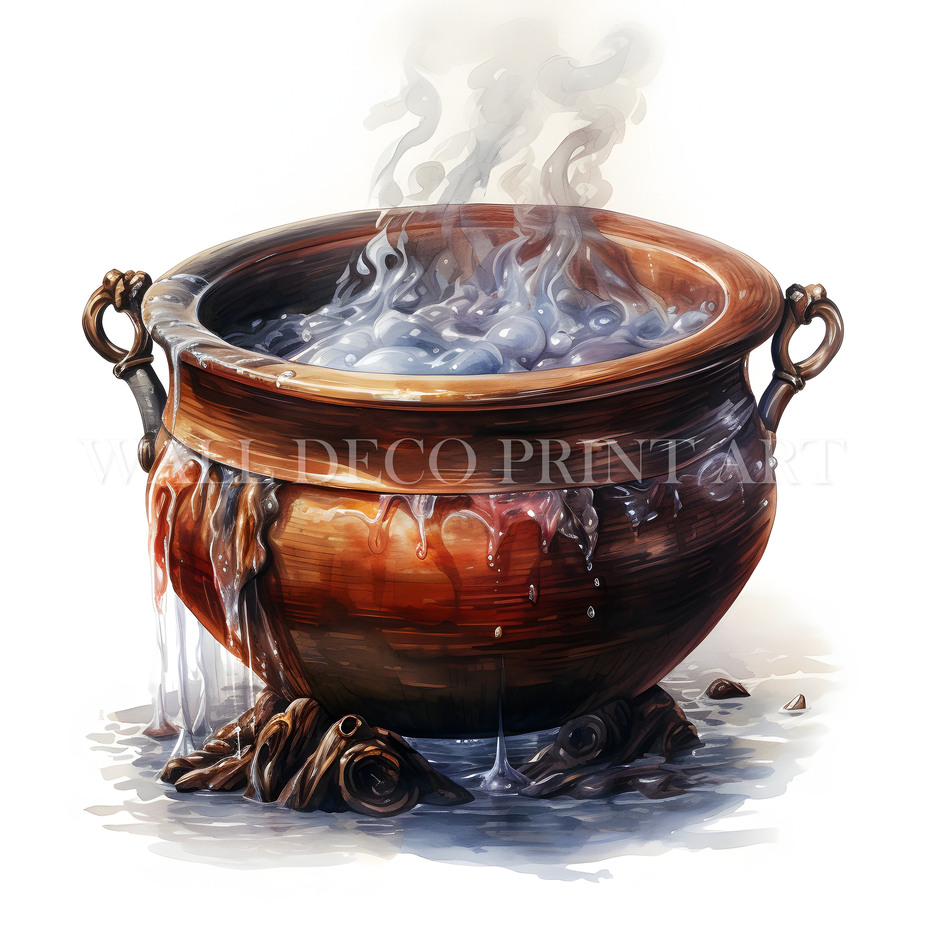 Halloween Bubbling Cauldron Clipart Bundle 10 High Quality - Etsy