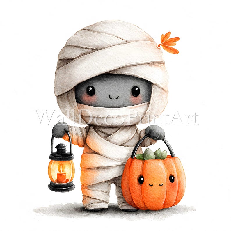 9 Cute Halloween Mummy Clipart Bundle - High Quality Images - Digital ...