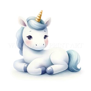 Soft Sketch UNICORN Clipart Bundle - 5 High Quality JPG - Digital ...