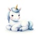Soft Sketch UNICORN Clipart Bundle - 5 High Quality JPG - Digital ...