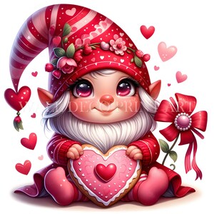 Cute Valentine Gnomes Clipart MEGA Bundle - 32 High Quality Jpgs ...