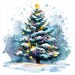 10 Christmas Tree With Snow Clipart Bundle - High Quality Jpgs ...