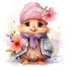 Cute Spring Flower Chicken Clipart Bundle - 10 High Quality JPG ...