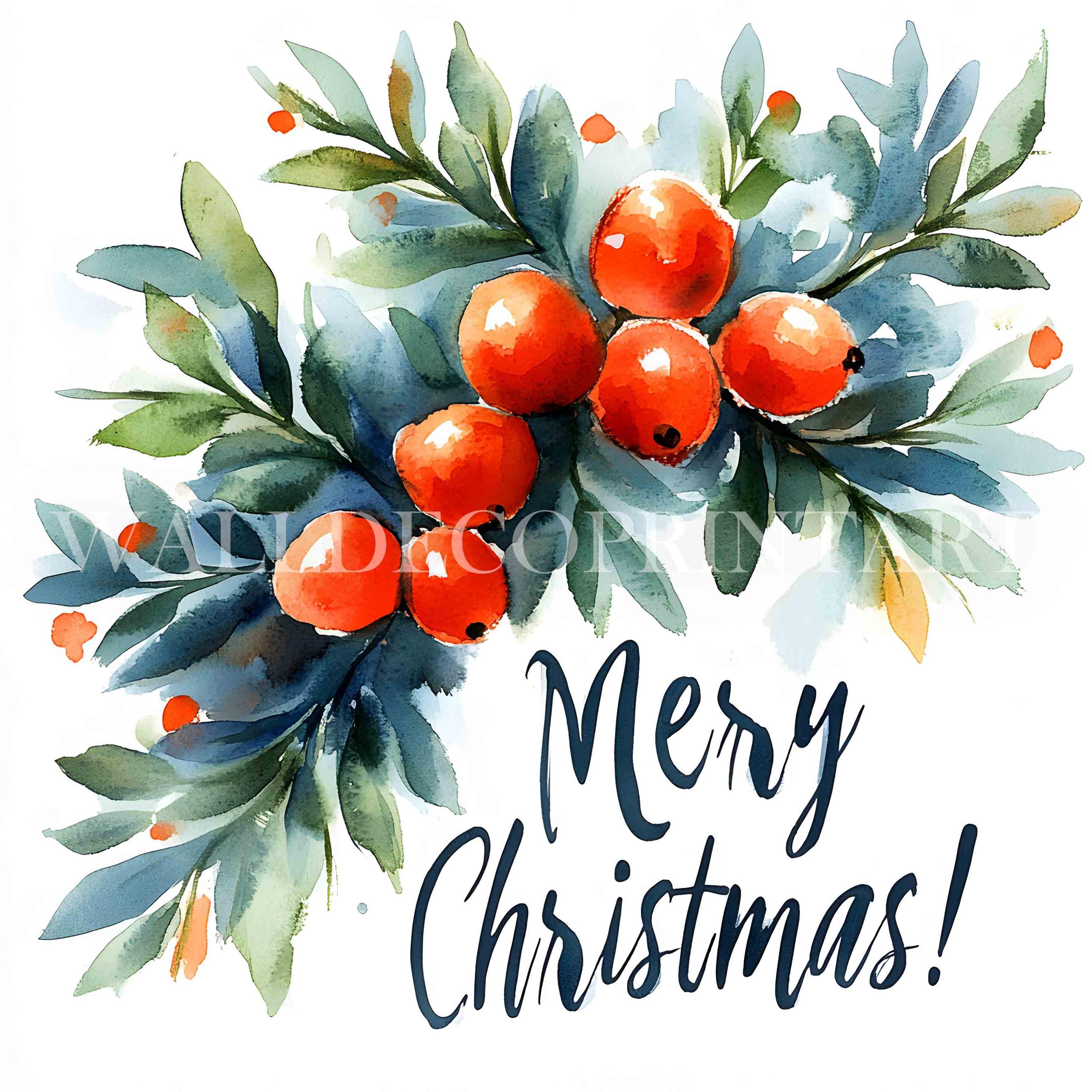 Cute Merry Christmas Text Clipart Bundle - 10 High Quality JPG ...
