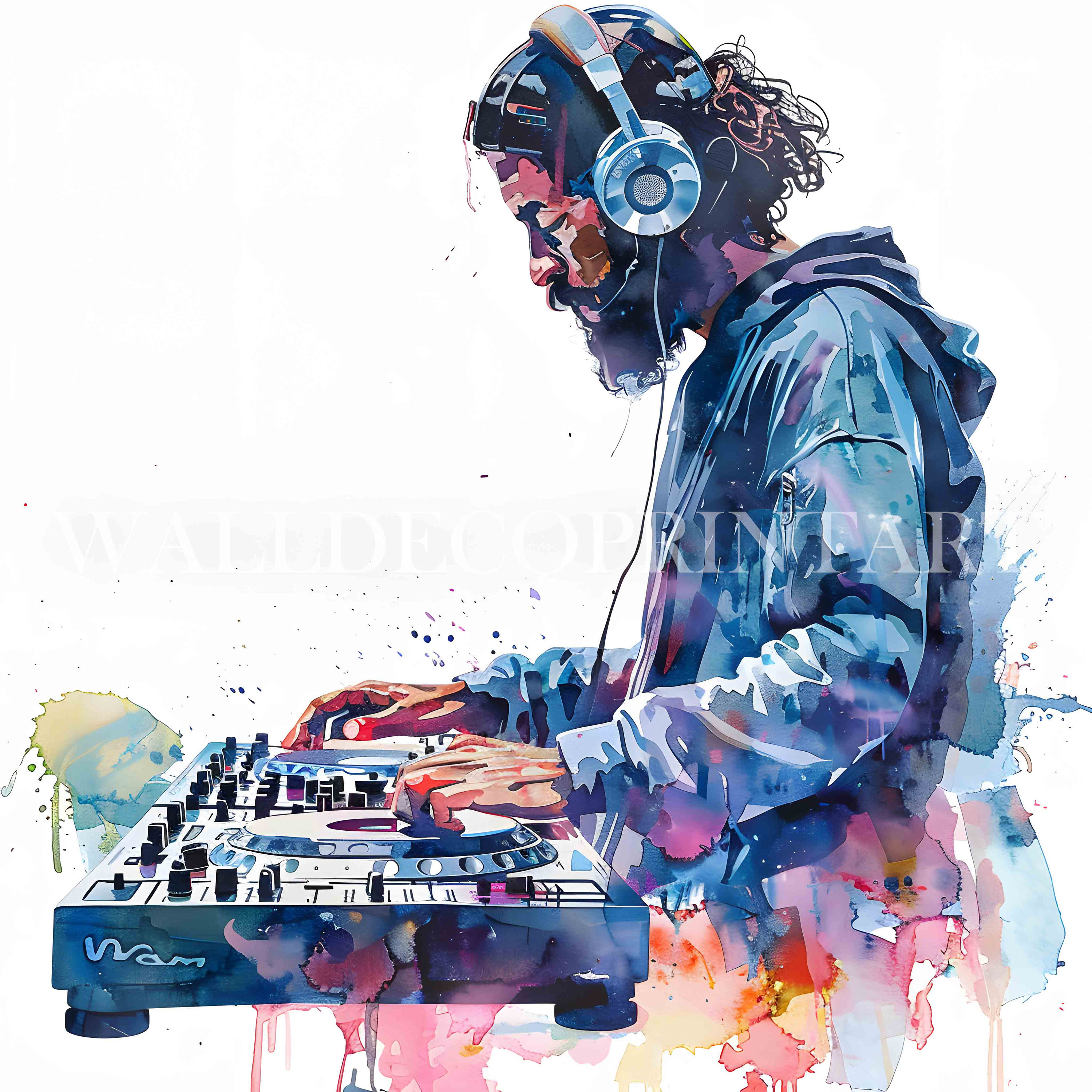 12 Jamming DJ Clipart - PNG Transparent High Quality - Digital Download ...