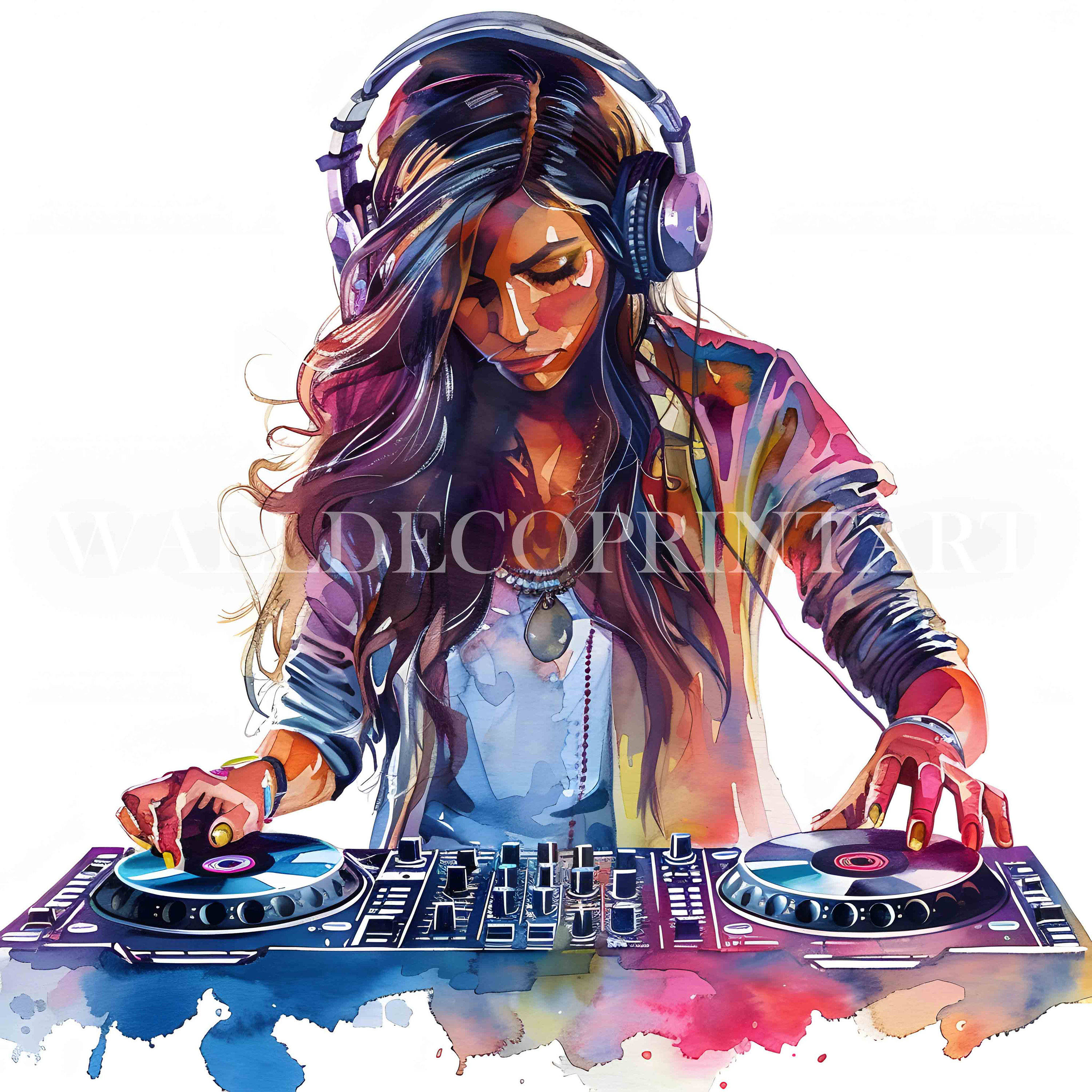 12 Jamming DJ Clipart - PNG Transparent High Quality - Digital Download ...