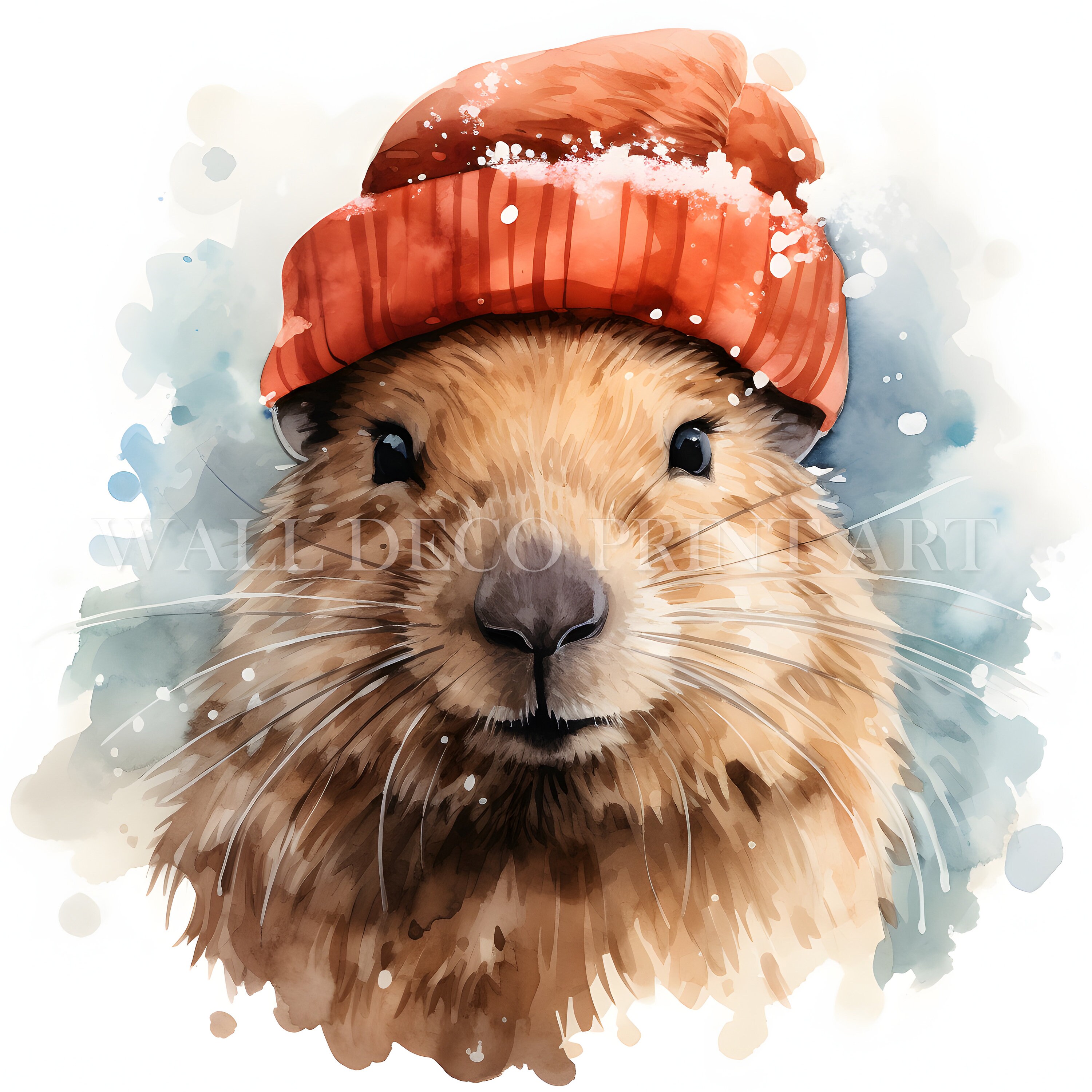 Christmas Capybara Clipart Bundle - 10 High Quality JPG - Digital ...