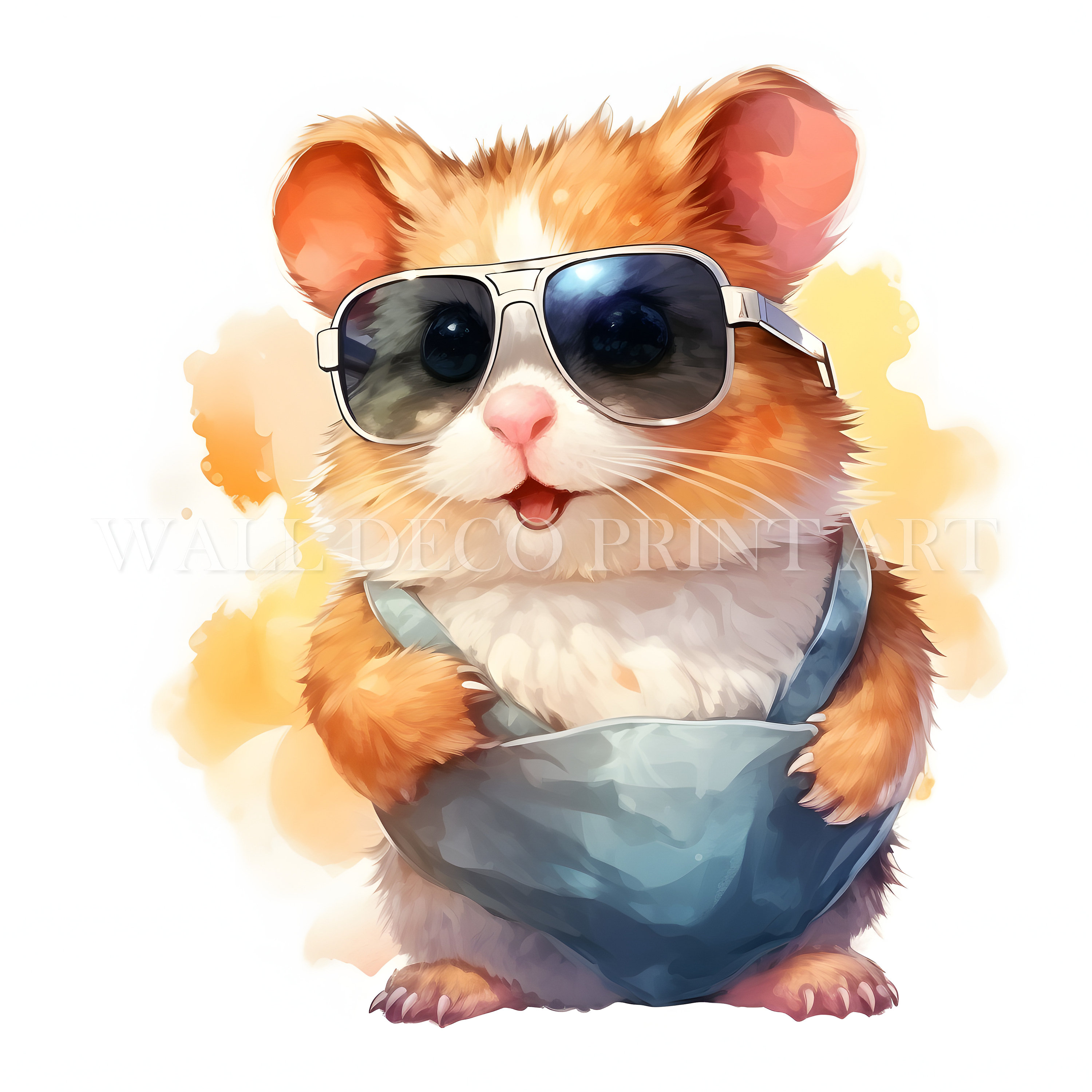 Cool and Cute Hamster Clipart Bundle 9 High Quality Jpgs - Etsy