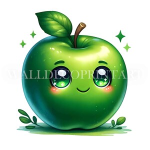 10 Cute Apple Clipart Bundle - High Quality Jpgs - Digital Download ...