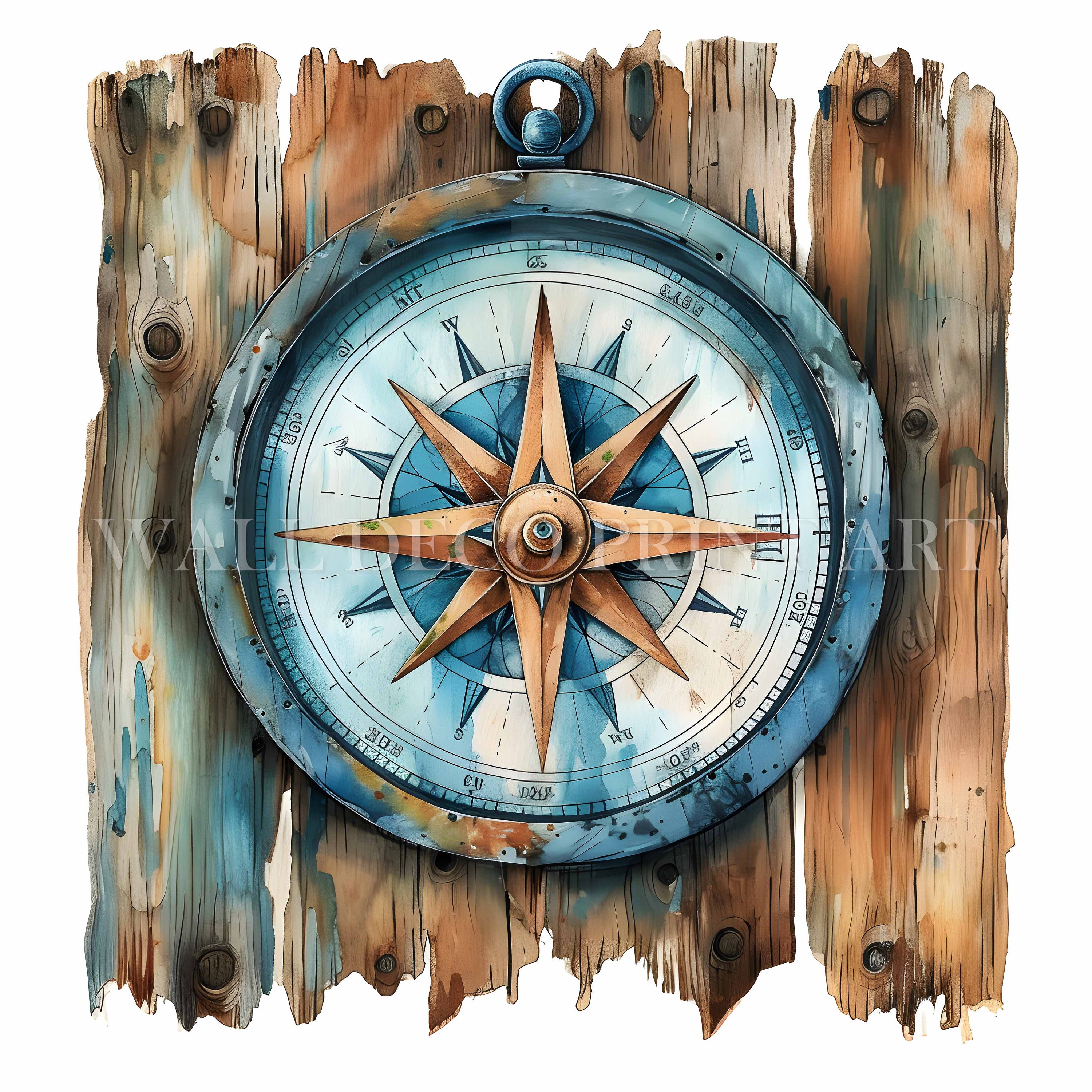 Colorful Compass Clipart Bundle - 12 High Quality Jpgs - Digital ...