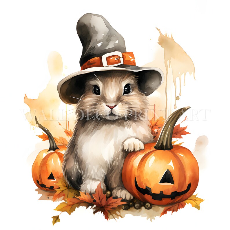 Cute Halloween Rabbit Clipart Bundle 10 High Quality Jpgs - Etsy