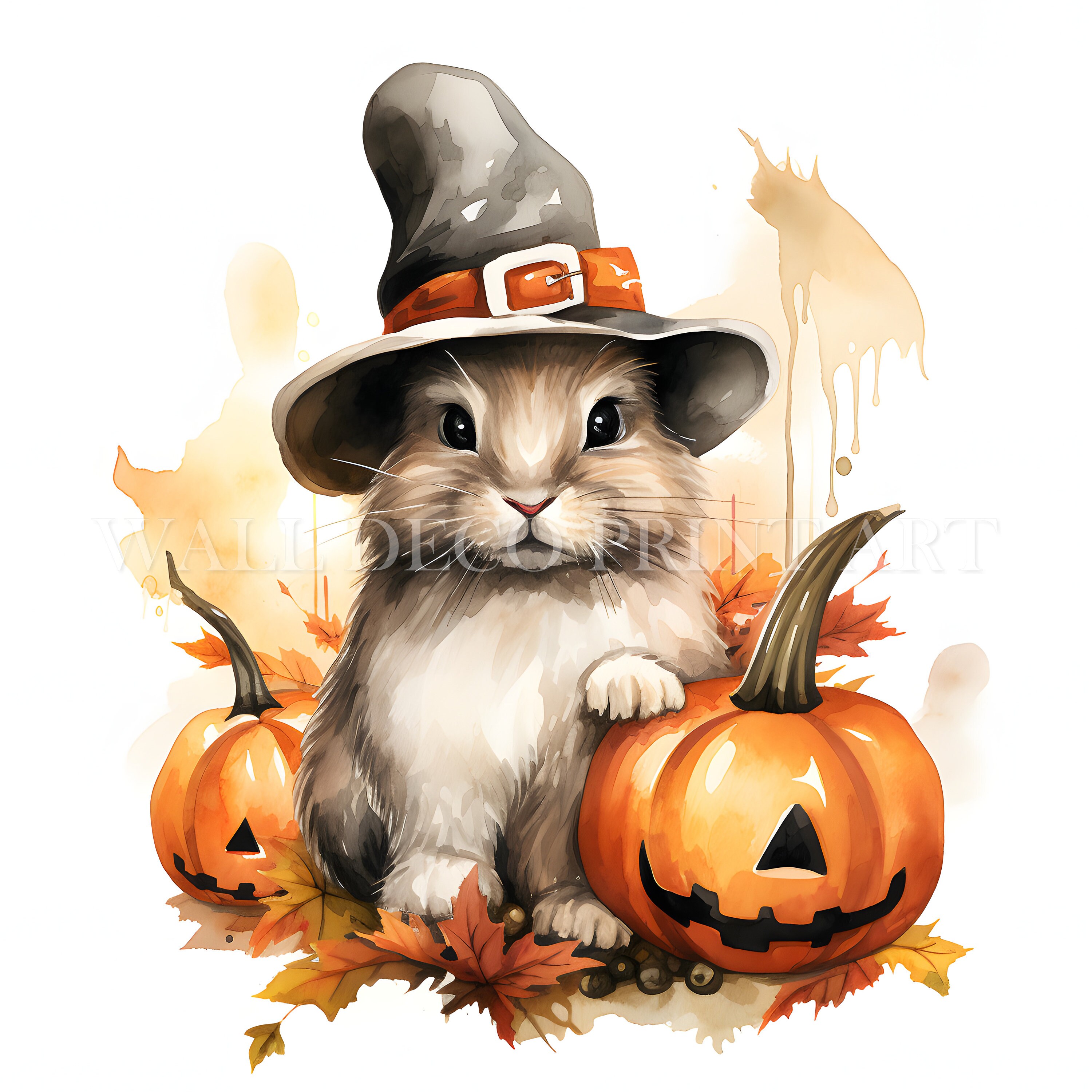 Cute Halloween Rabbit Clipart Bundle 10 High Quality Jpgs - Etsy