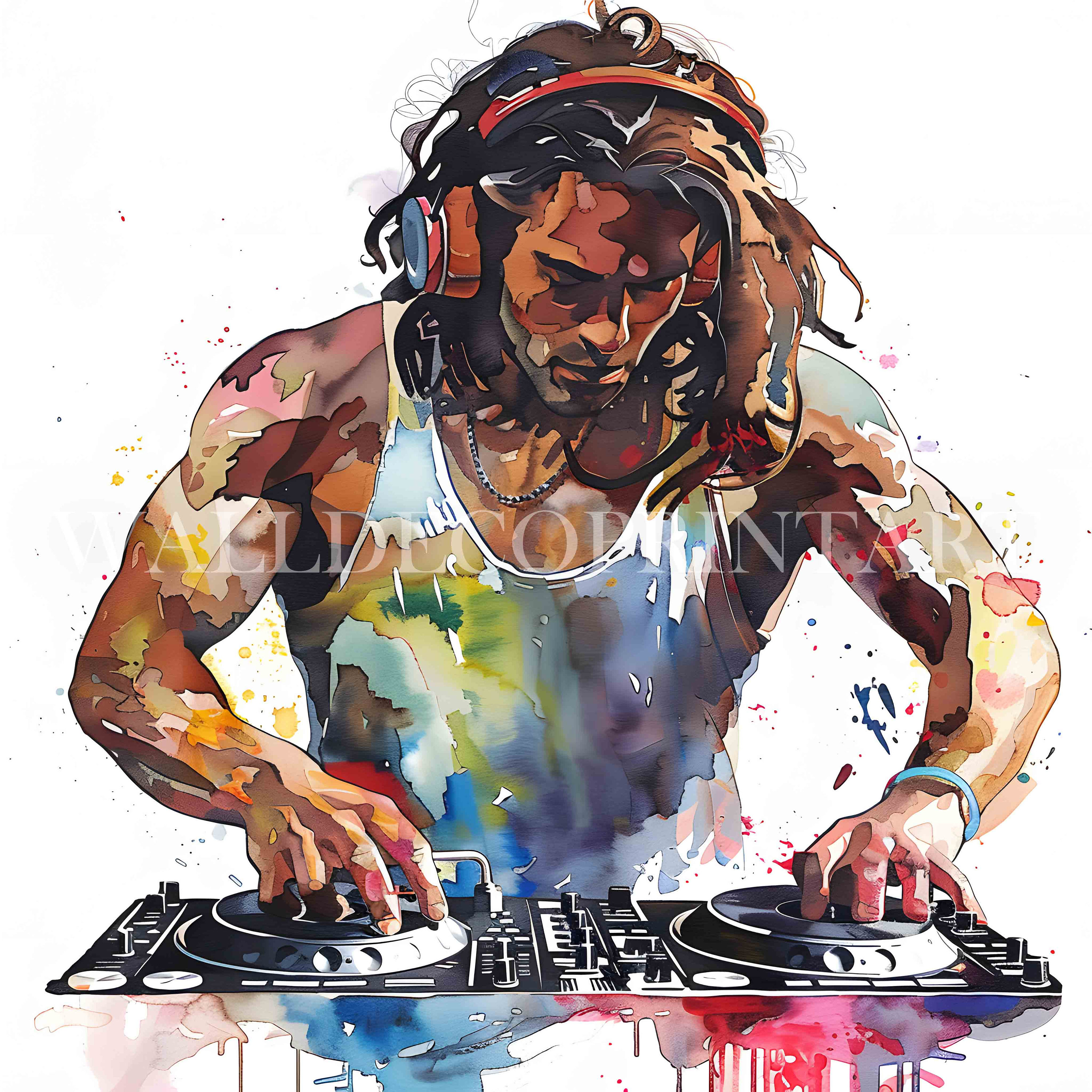 12 Jamming DJ Clipart - PNG Transparent High Quality - Digital Download ...