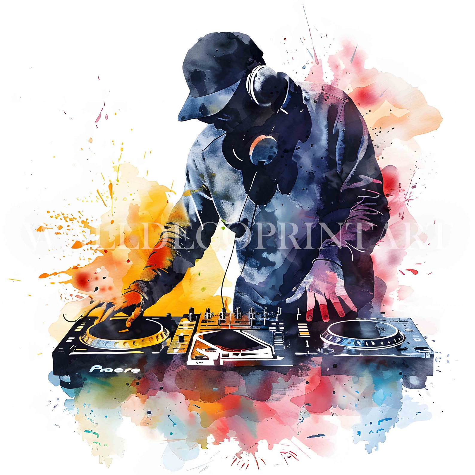 12 Jamming DJ Clipart - PNG Transparent High Quality - Digital Download ...
