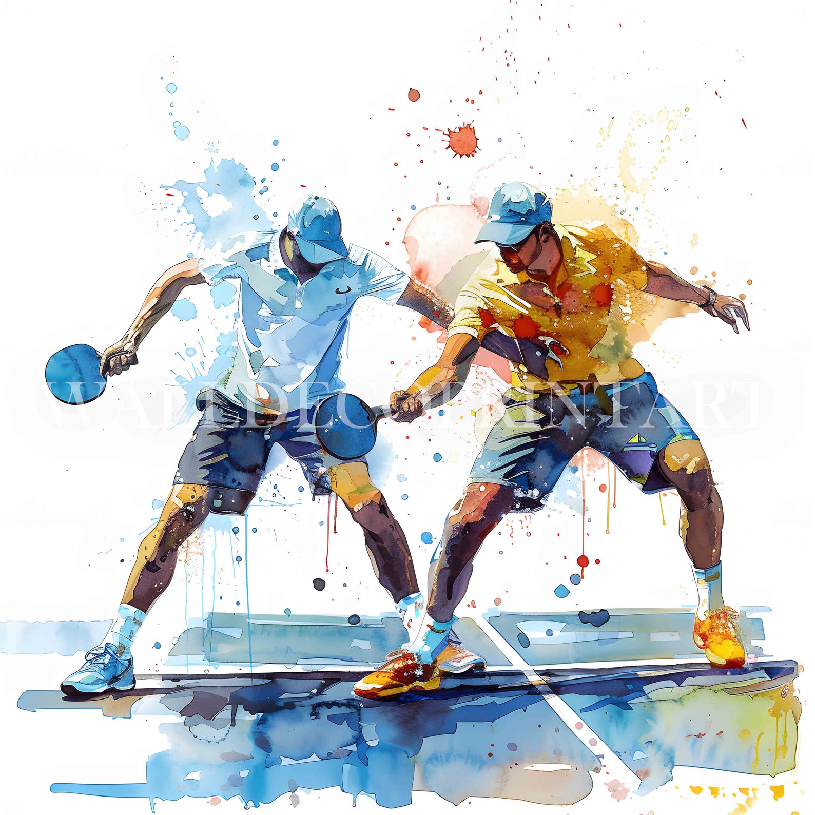 10 Ping Pong Player Clipart High Quality JPG Digital Download ...